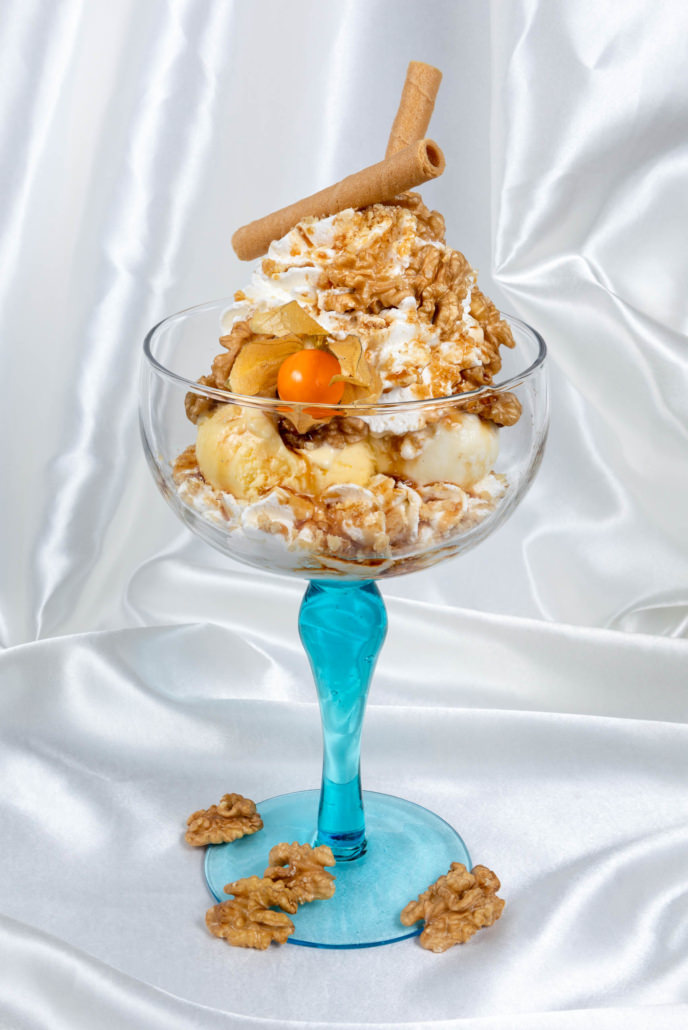 Fotografo Coppe Gelato per Menu Gelateria - Enrico Maria Vernì